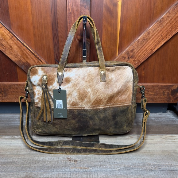 Myra Bag | Bags | Myra Bag Laptop Bag Leather And Cowhide | Poshmark